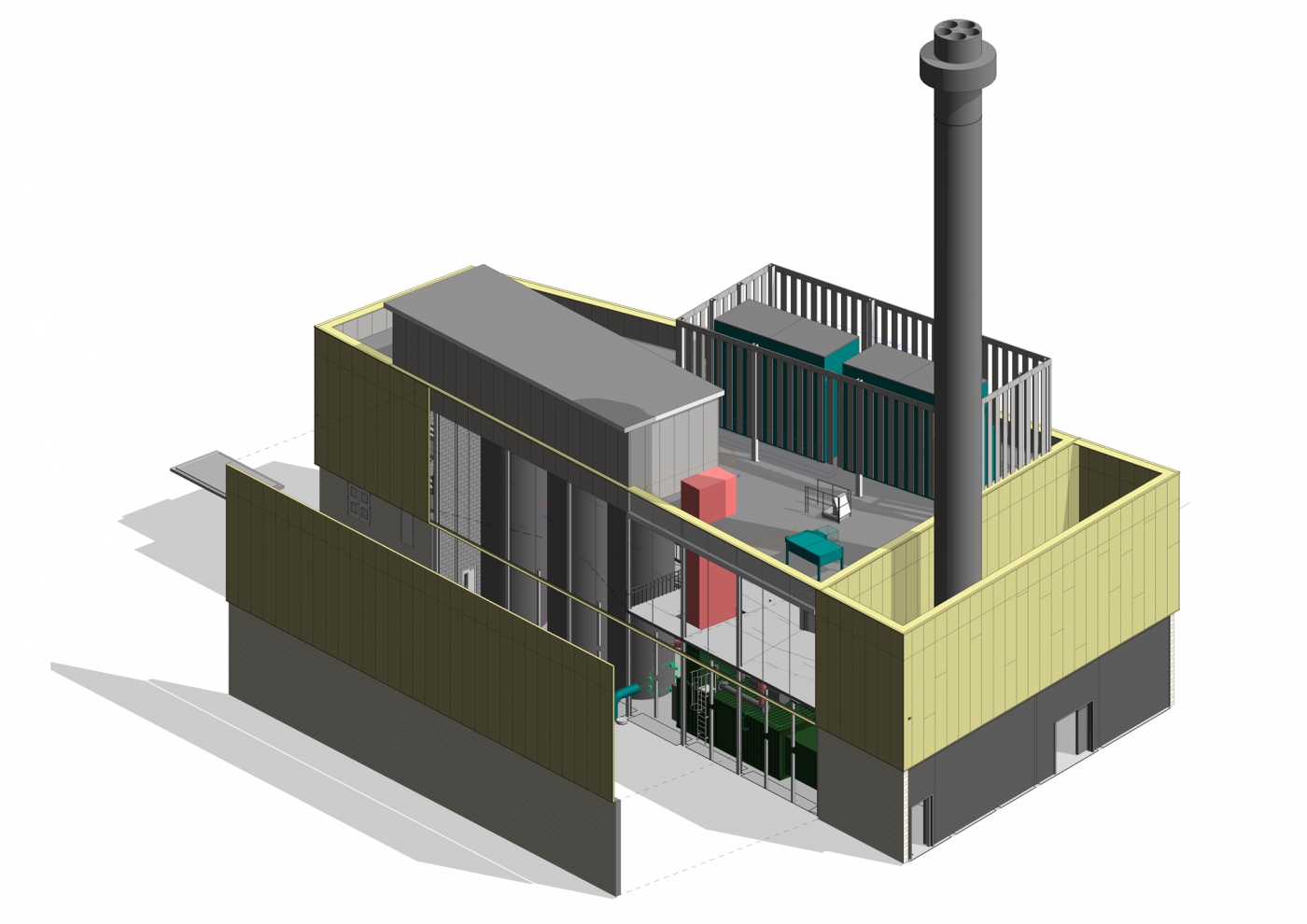 NEC EXPLODED MODEL | Gradon Architecture